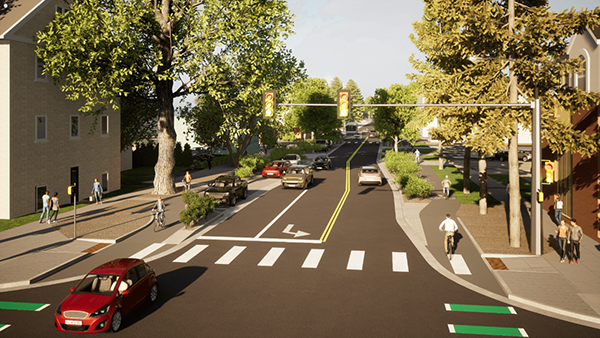 Coffman Street von der 6th Avenue bis zur 9th Avenue vollständig ...