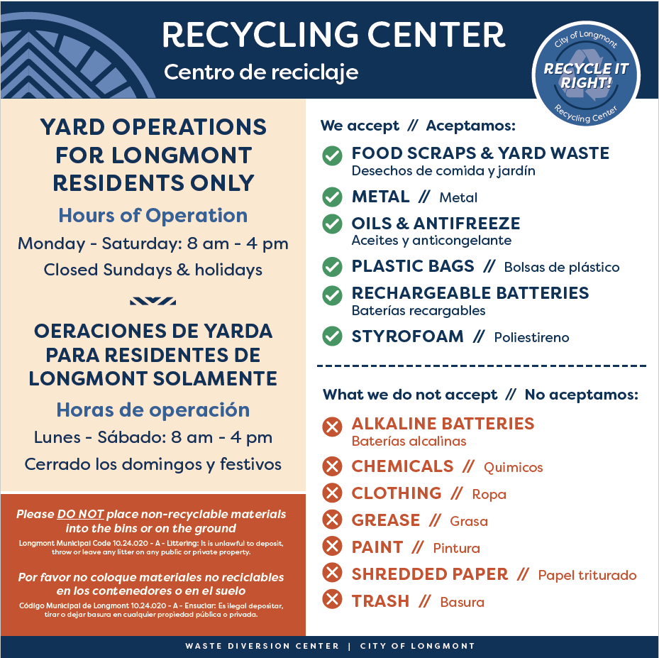 Longmont Recycling Center - City of Longmont