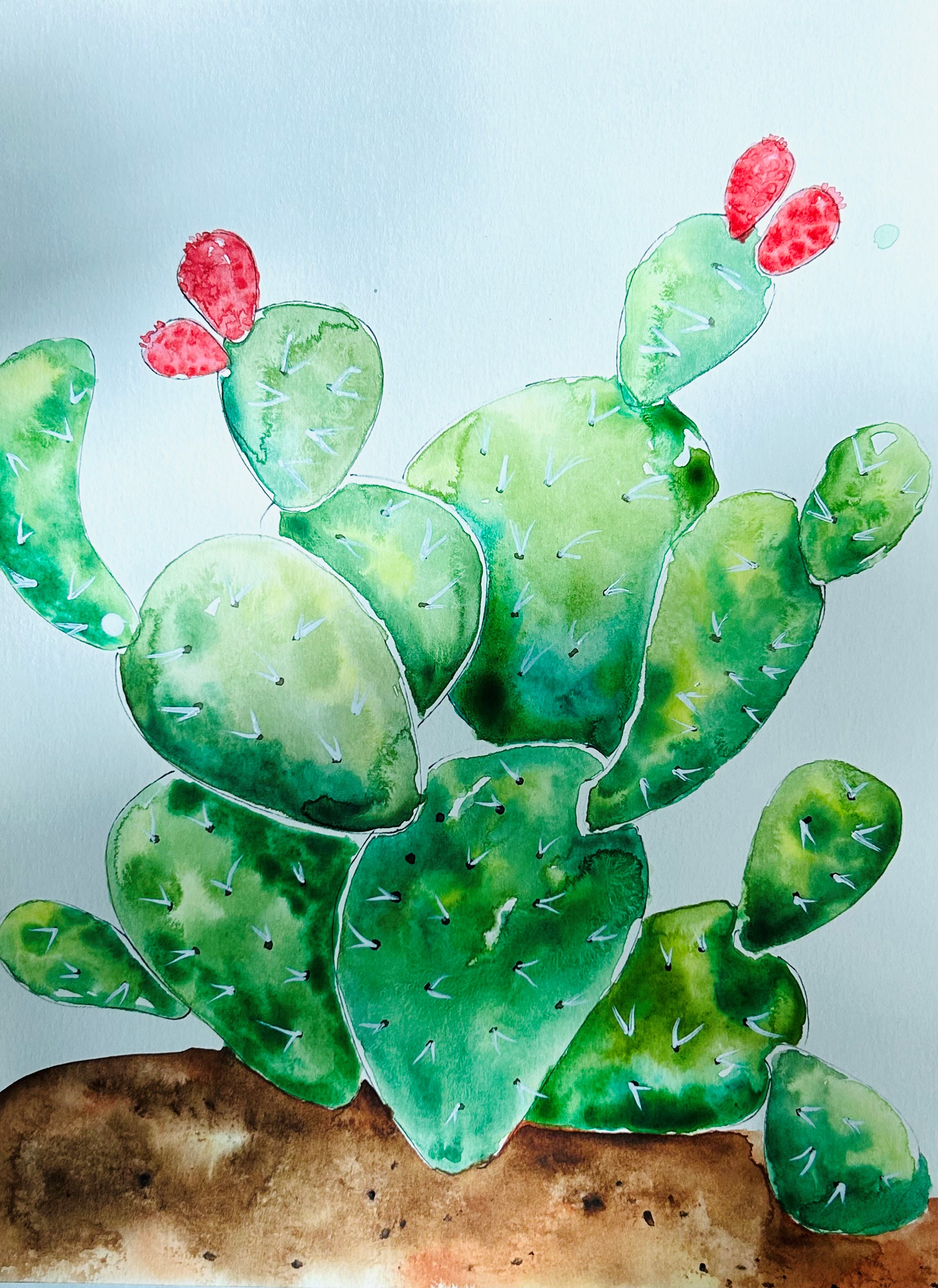 Art & Sip: Watercolor Cactus - City of Longmont